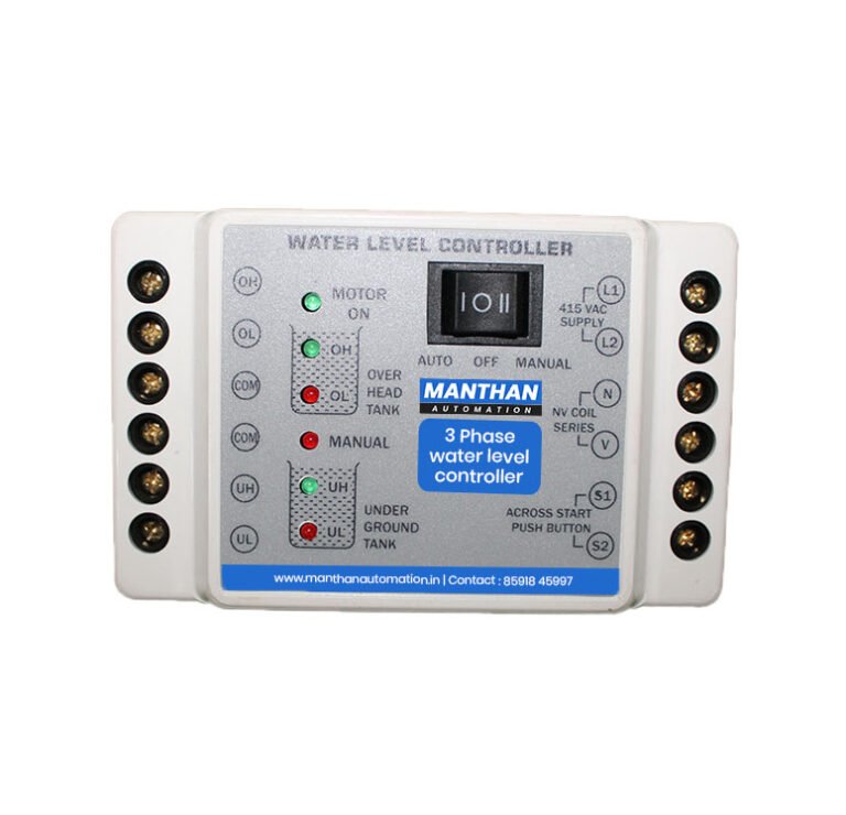 Water level controller for 3 phase motor - Manthan Automation